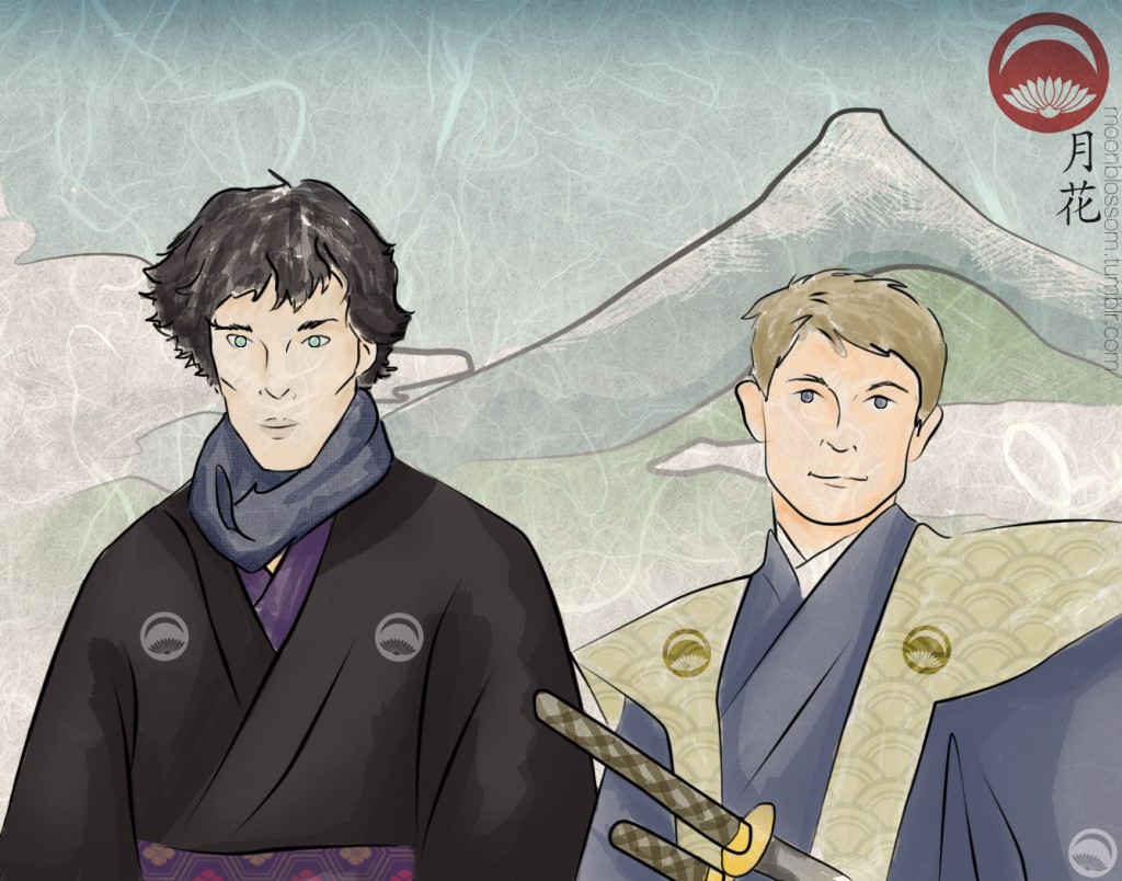 Art Gallery - Sherlock Fan Artwork - 着物月 Kimono Tsuki