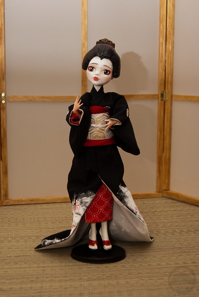 Tsukihana, Custom Geisha Monster High Doll - 着物月 Kimono Tsuki